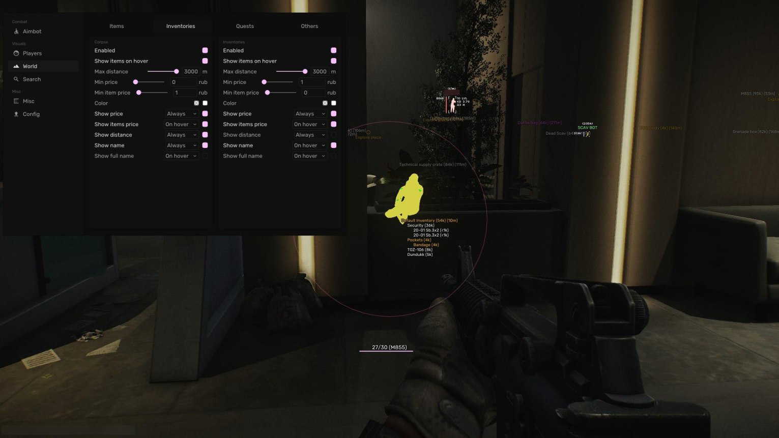 Escape from Tarkov Cheats: EFT Hacks, Aimbot & ESP, Wallhack