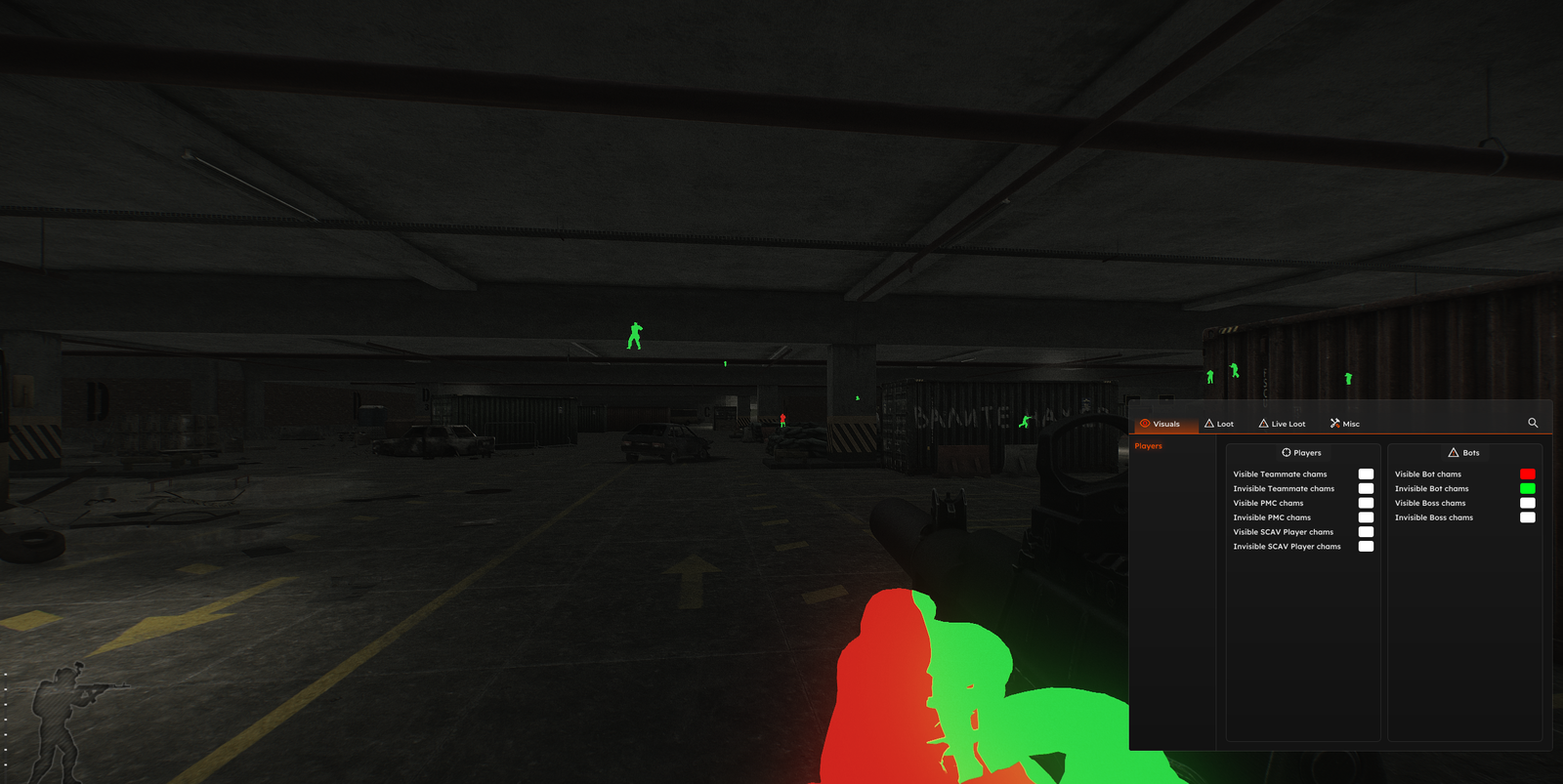 Exodus Lite – Aimbot, loot, Termal Vision & ESP for EFT - CheatVault