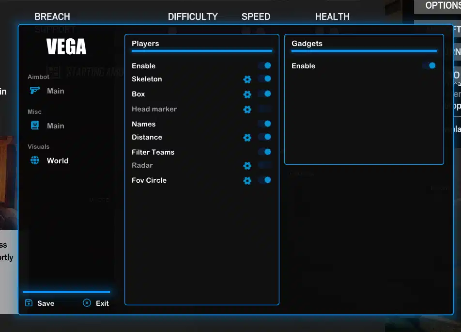 Vega – Aimbot, ESP & Legit Mode for R6 - CheatVault
