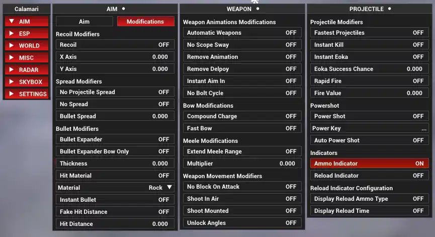 Buy Calamari Cheat, Pslient, Chams, Desync | Rust | CheatVault