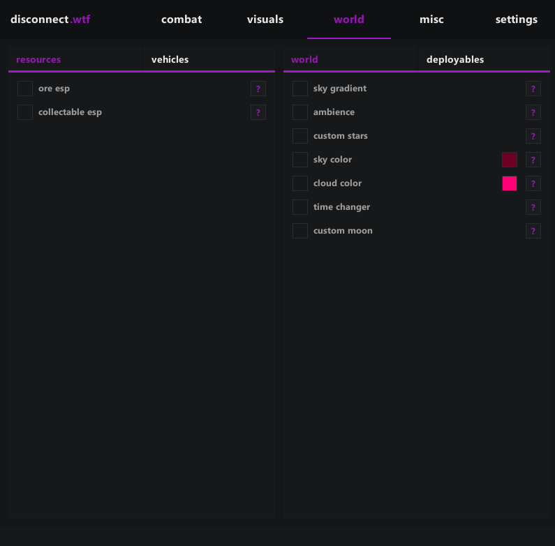 Buy Disconnect Internal Cheat, Pslient, Chams, Desync | Rust | CheatVault