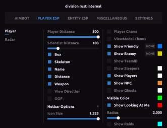 Buy Division Internal Cheat, Aimbot, ESP, Desync | Rust | CheatVault