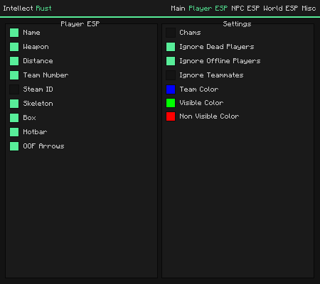 Buy Intellect Cheat, Aimbot, Pslient, Chams, Desync | Rust | CheatVault