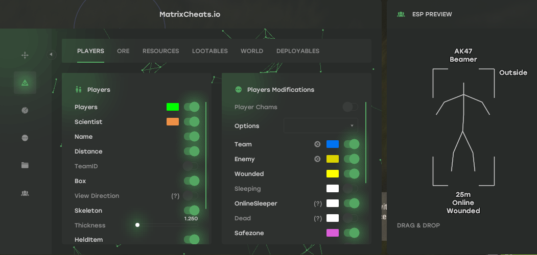 Buy Matrix Lite Rust Cheat | Chams | Legit | Rust | CheatVault