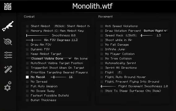 Buy Monolith Cheat, pSilent, ESP, Chams, Aimbot | Rust | CheatVault