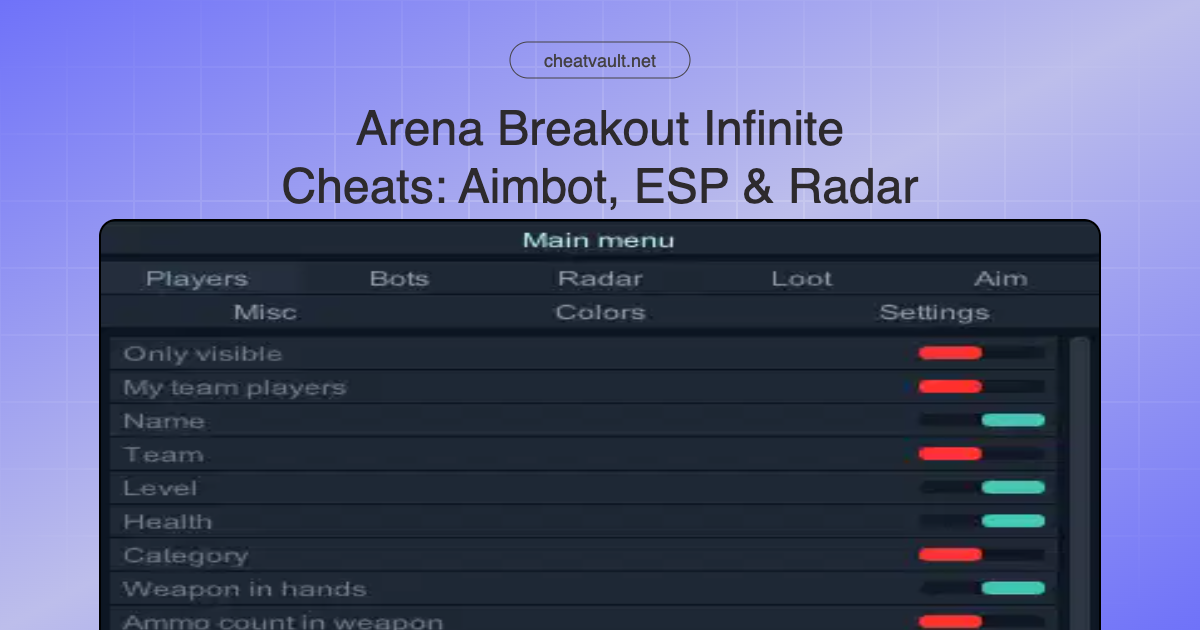 Arena Breakout Infinite Cheats & Hacks | CheatVault